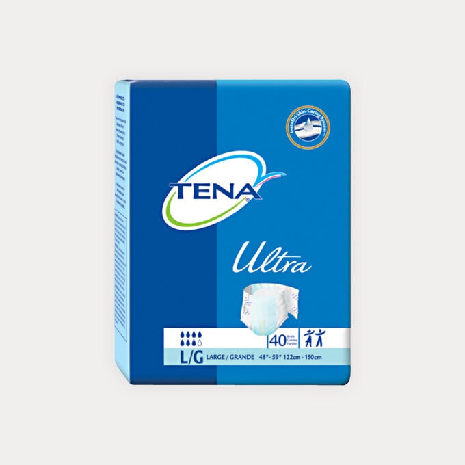TENA® Ultra Brief, Medium 34” to 47” Waist Size - Liberator Medical
